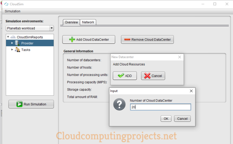 Overview of Datacenter in CloudSim