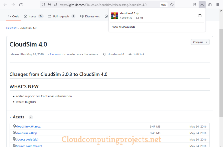 Download CloudSim 4.0 - Cloud Computing Projects | Source Code ...